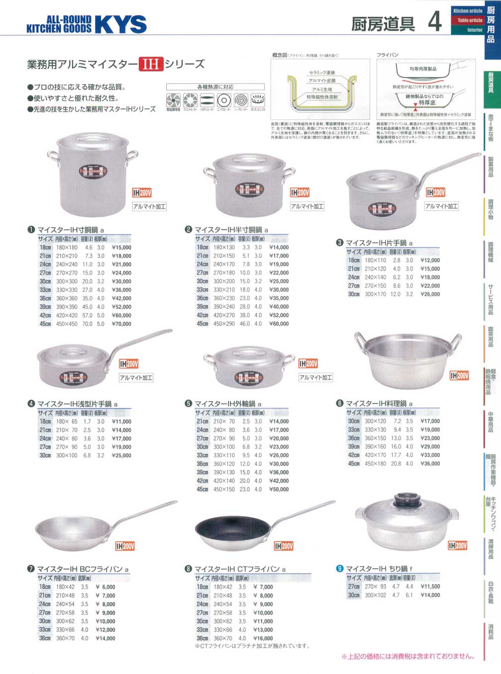 (13-0005-0701)AFPB0101マイスターIH BCフライパン 18cm(90)（商品番号10-0004-0701）