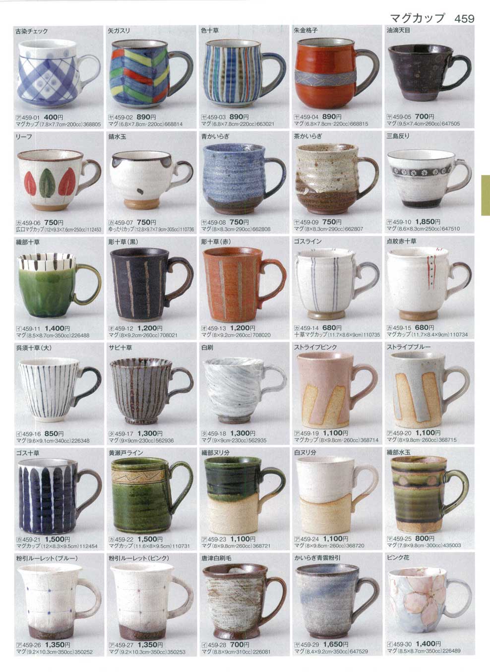 黄瀬戸ラインマグカップ（商品番号カ459-22）