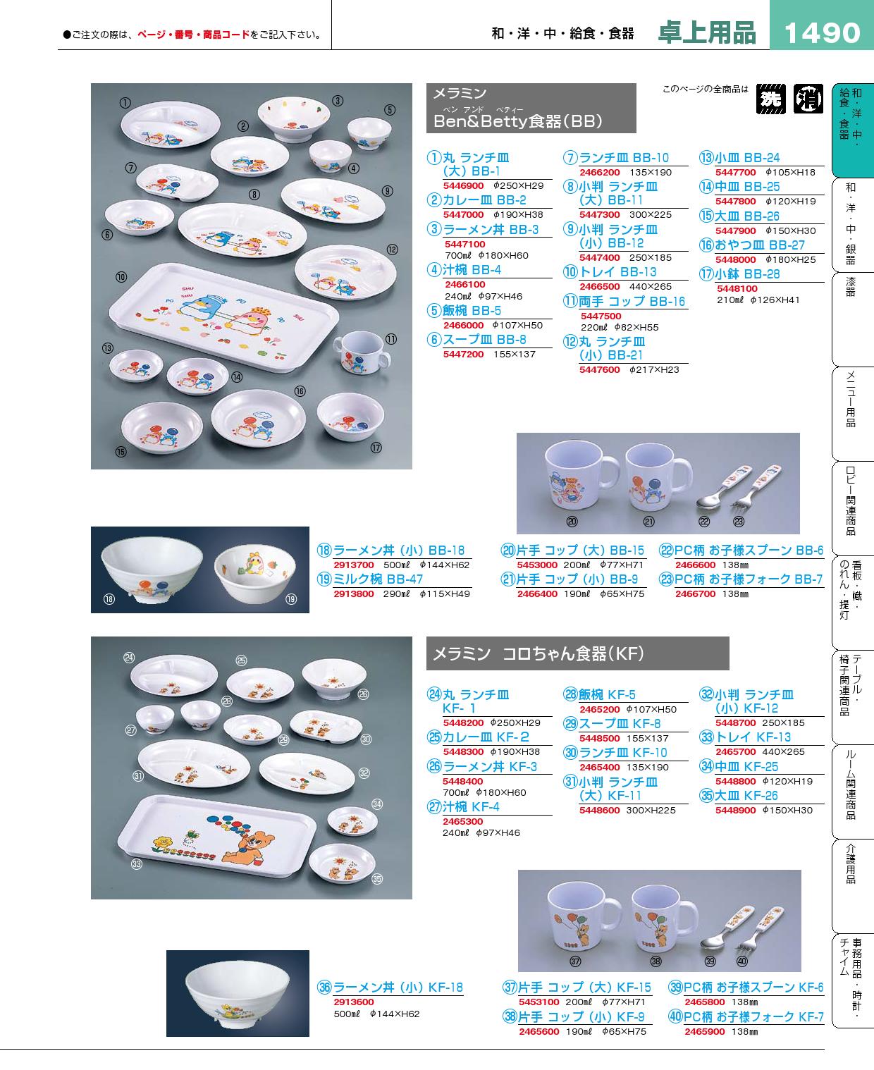 メラミン子供食器 ベン＆ベティー カレー皿 BB-2(110)（商品番号5447000）
