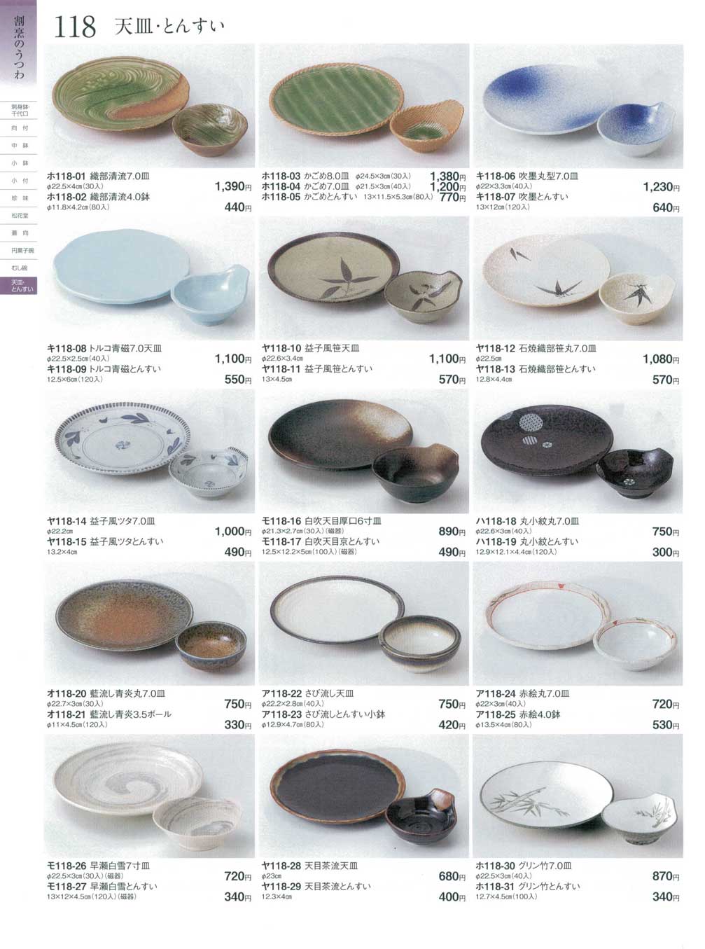 織部清流4．0鉢（商品番号ホ118-02）